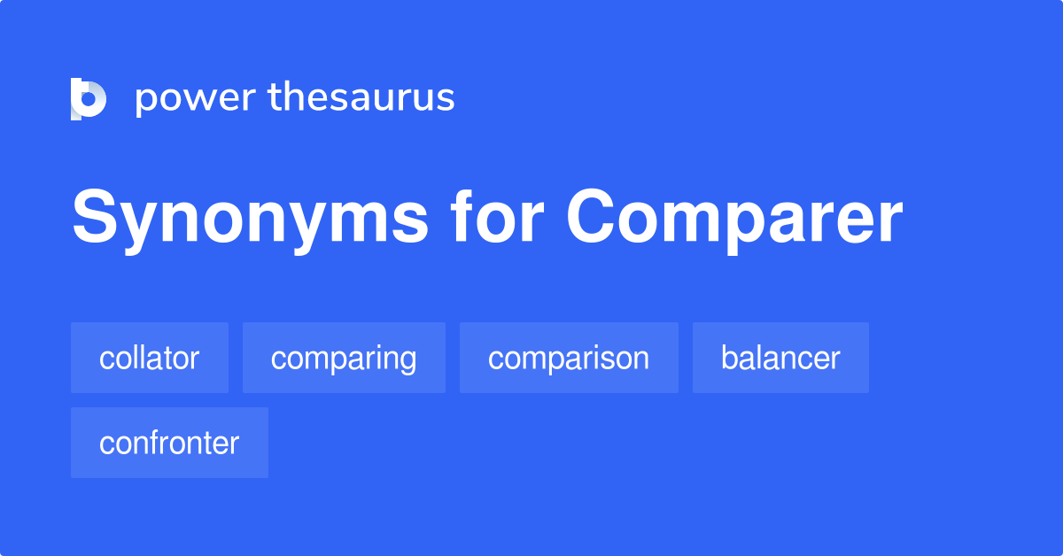 COMPARER Synonymеs: 85 Mots et Phrases similaires
